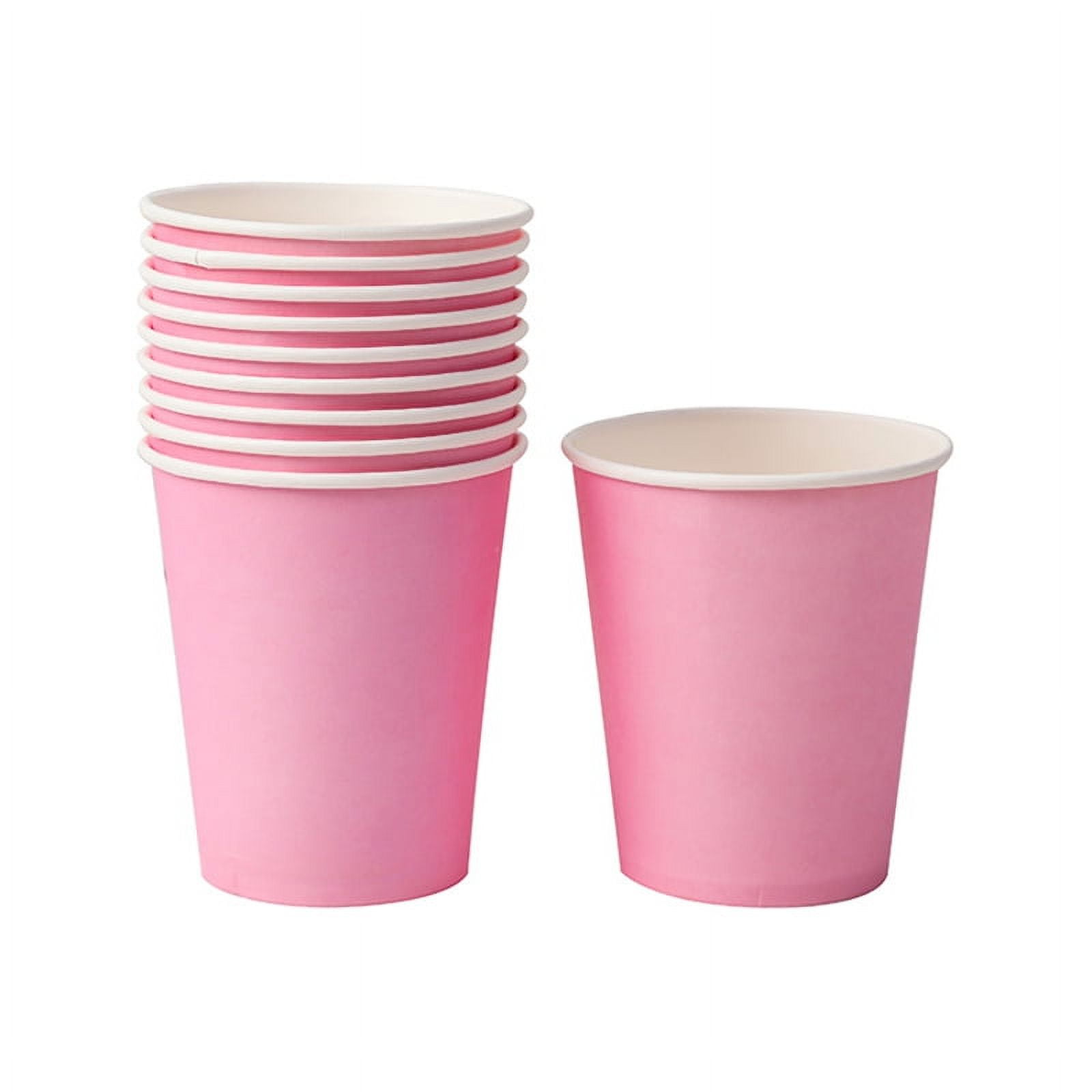 10PCS 9oz 250ml Solid Thick Paper Cup Disposable Cup Wedding Birthday ...