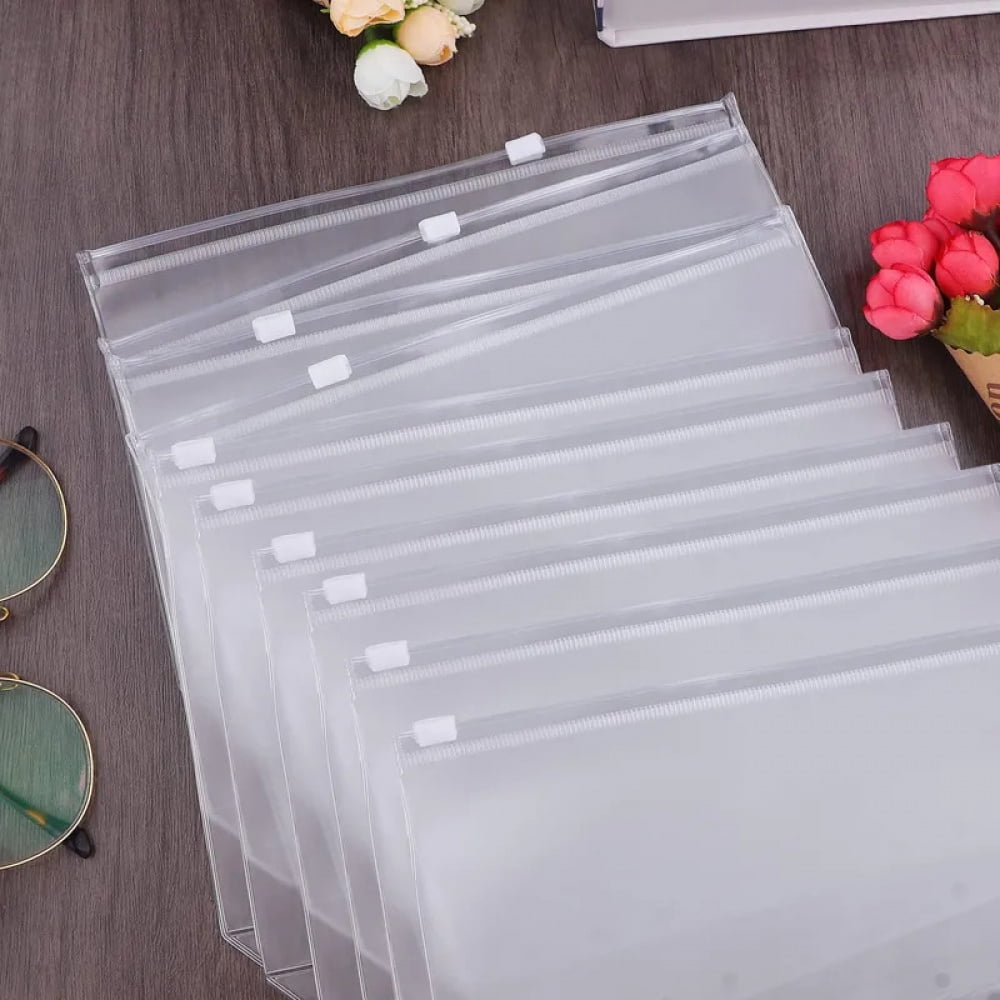 10PCS A6 Binder Pockets 6 Holes Cash Envelopes for Budgeting, Clear ...