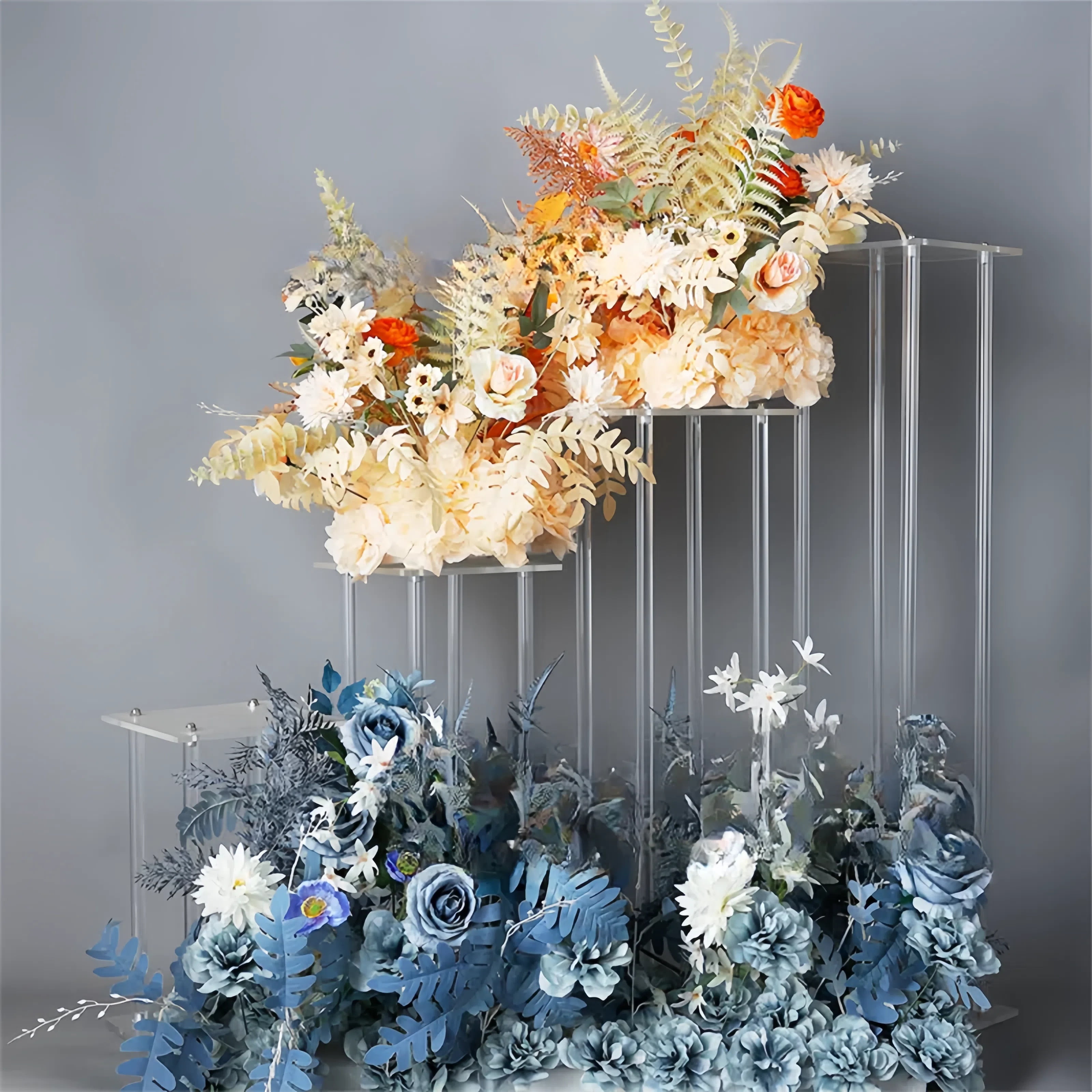 10PCS Acrylic Flower Column Display Stand - Elegant Wedding Party ...