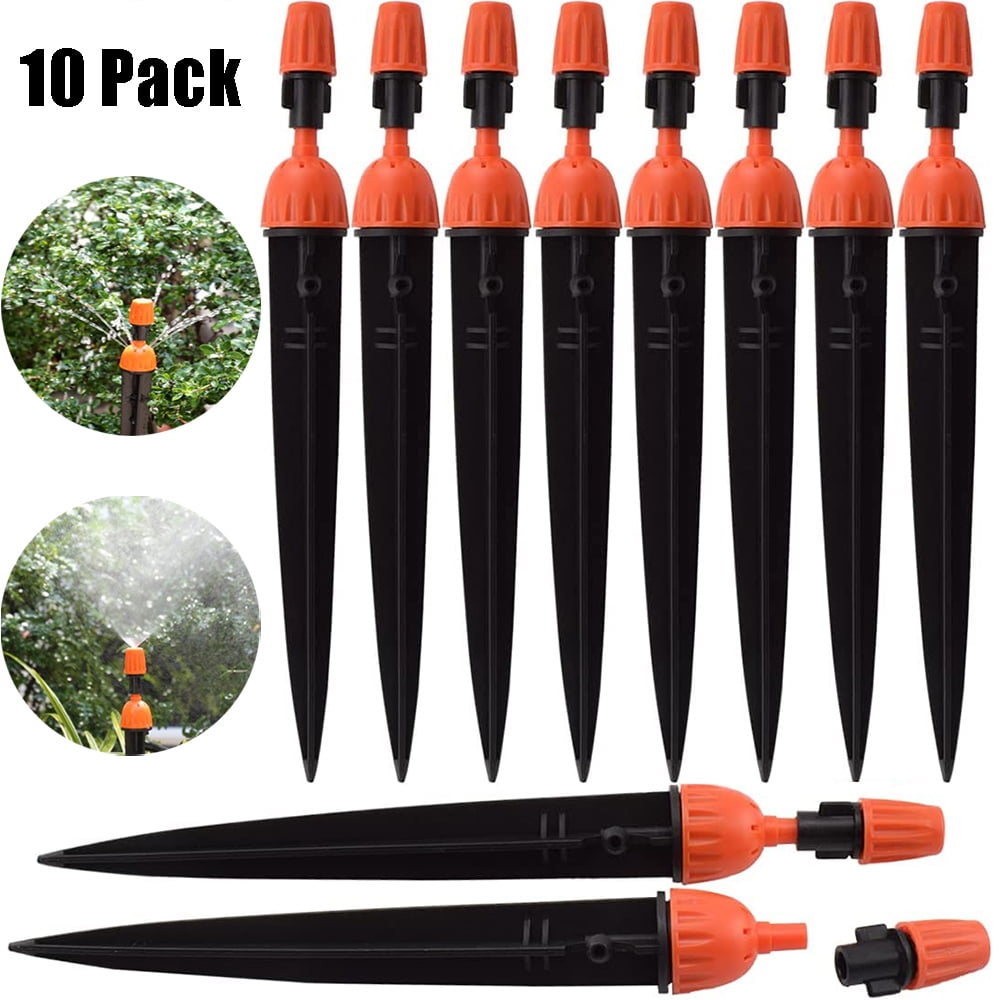 10PCS Adjustable Irrigation Drippers Emitter Micro-spray, 360 Degree ...