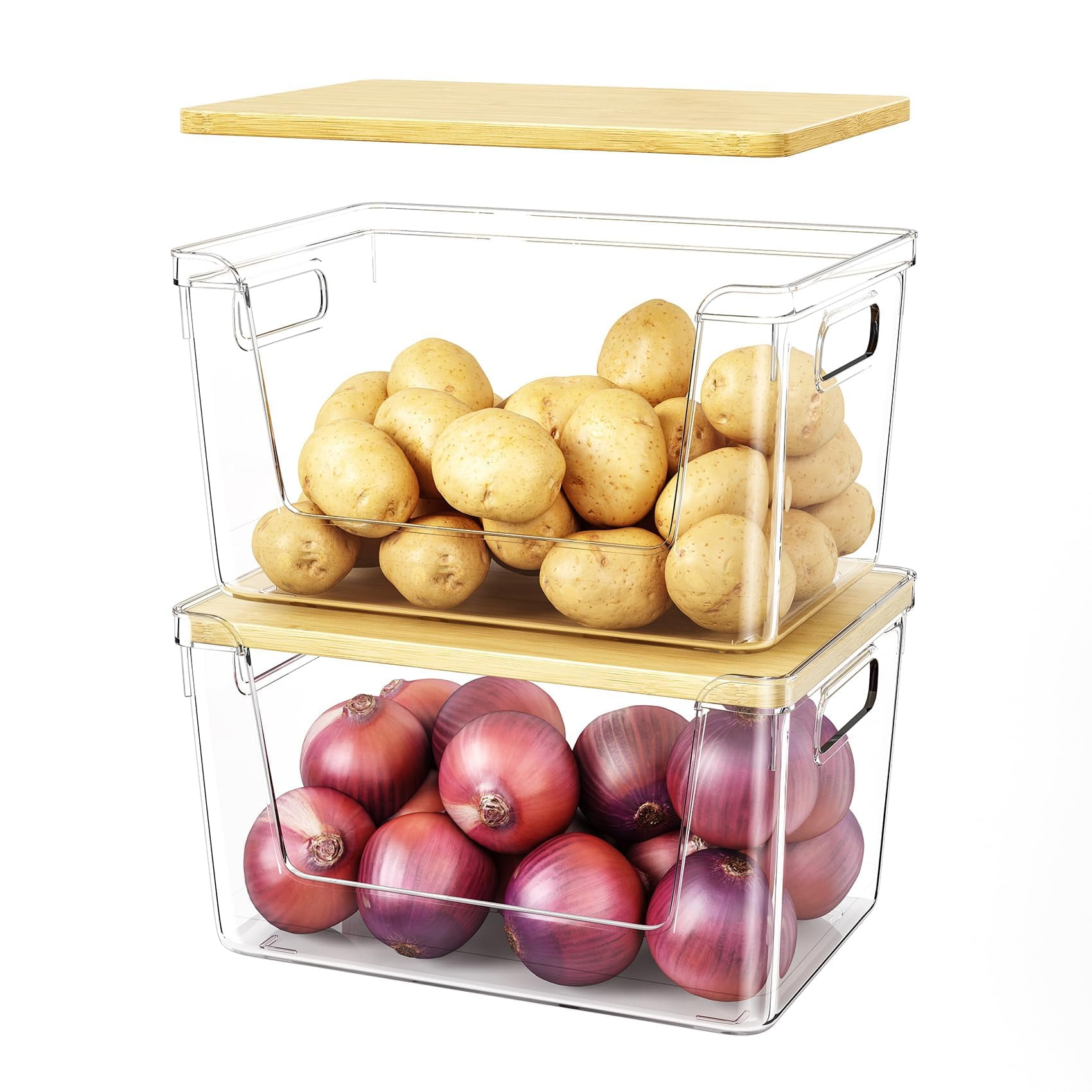 10PCS Airtight Plastic Storage Containers with Lids, Large Cereal Sugar ...