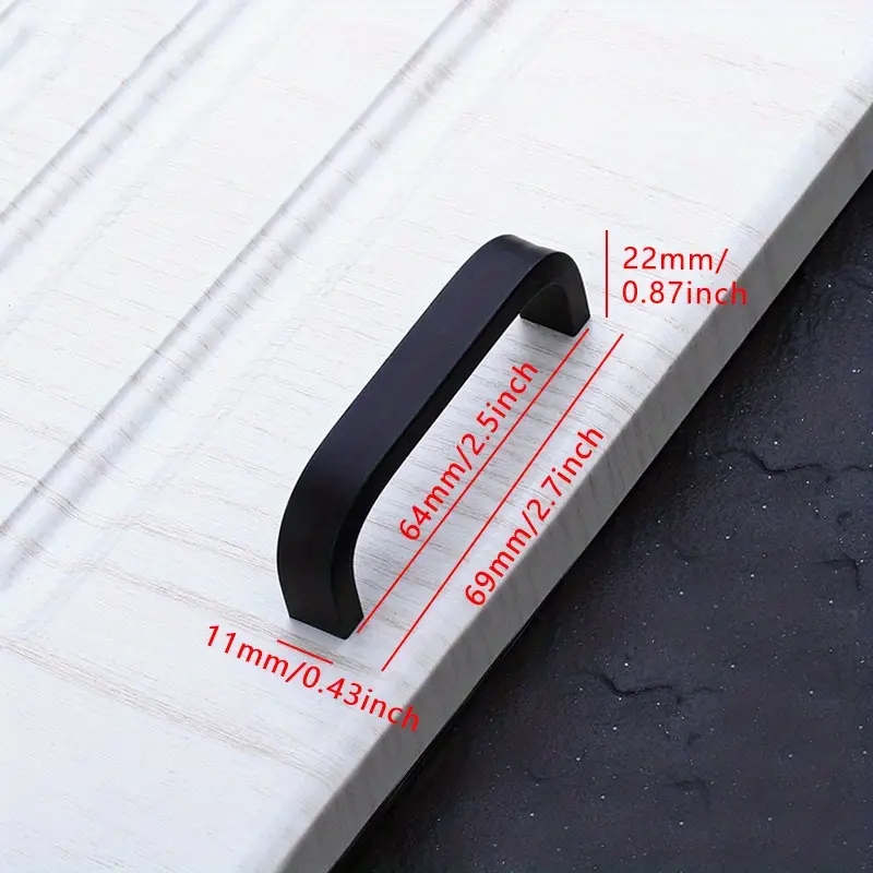 10PCS Aluminum Cabinet Handles – Straight Pull Knobs for Kitchen Doors ...