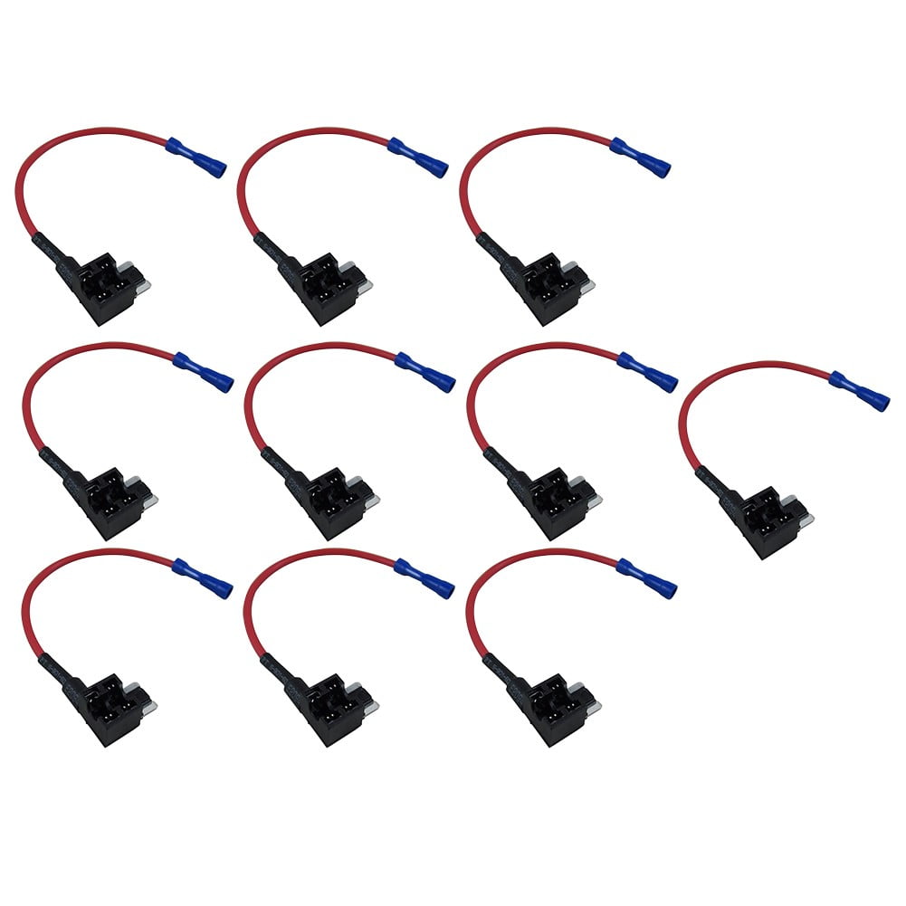 10PCS Ato Atc Blade Fuse Tap Dual Circuit Adapter Auto Car Mini ...