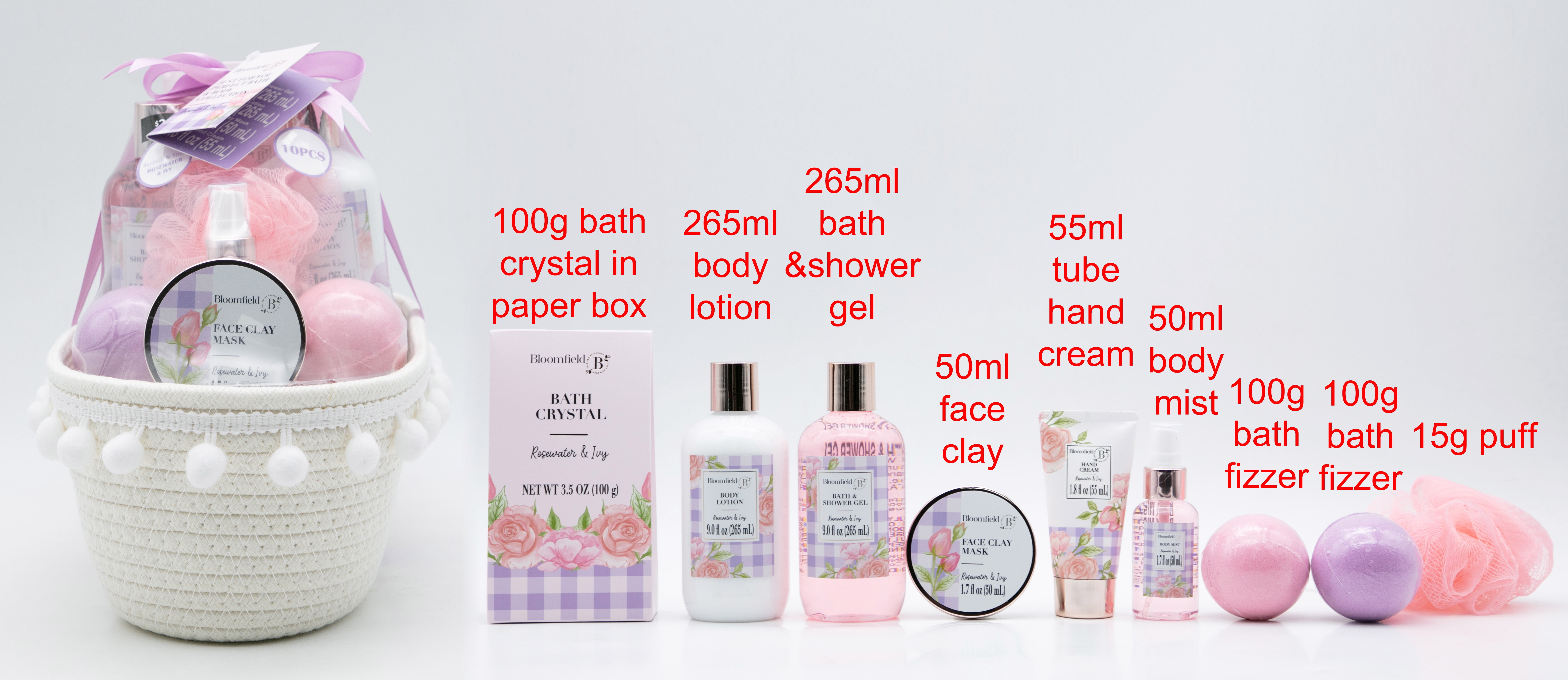 bloomfield body care set, women, adult, 10 piece - Walmart.com