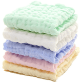 10PCS Ultra Soft Cotton Baby Washcloths Pack, Newborn Bath Towels for ...