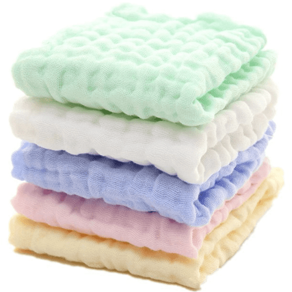 10PCS Baby Muslin Washcloths Muslin Baby Wipes Soft Newborn Baby Face ...