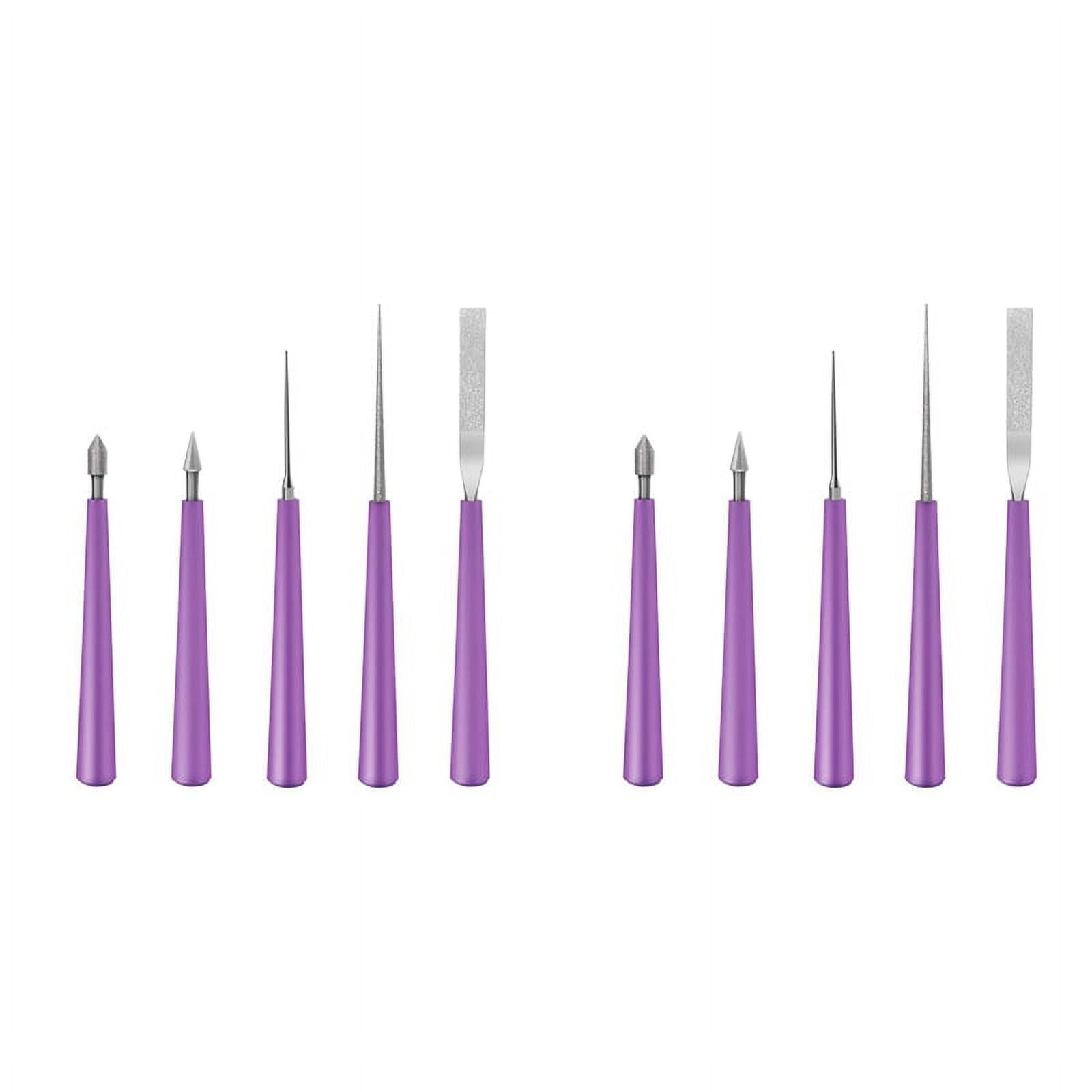 10PCS Bead Reamer Set Diamond Tipped Beading Hole Enlarger Tool for ...