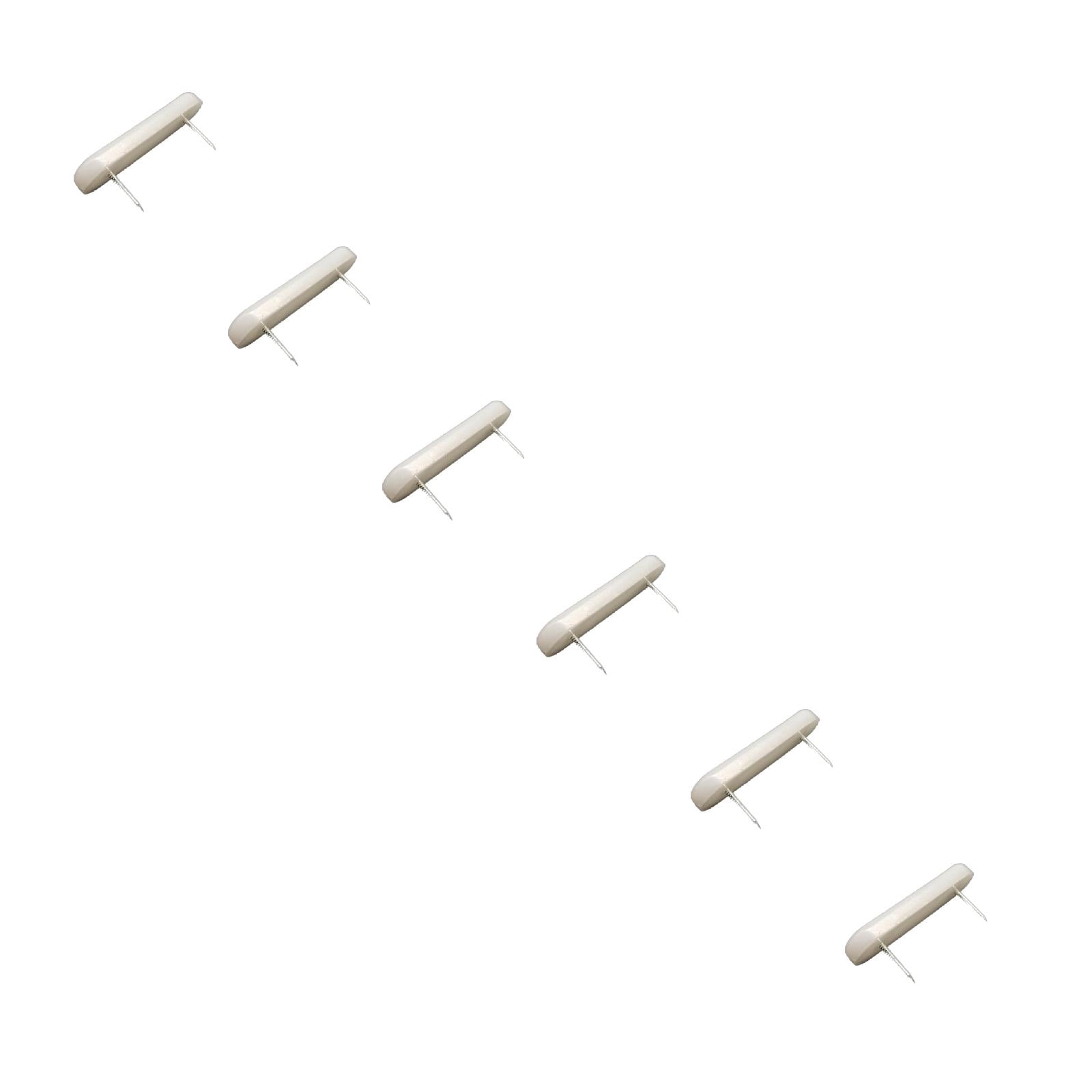 10PCS Bed Skirt Holding Pins White Plastic Head Double Pins Furniture ...
