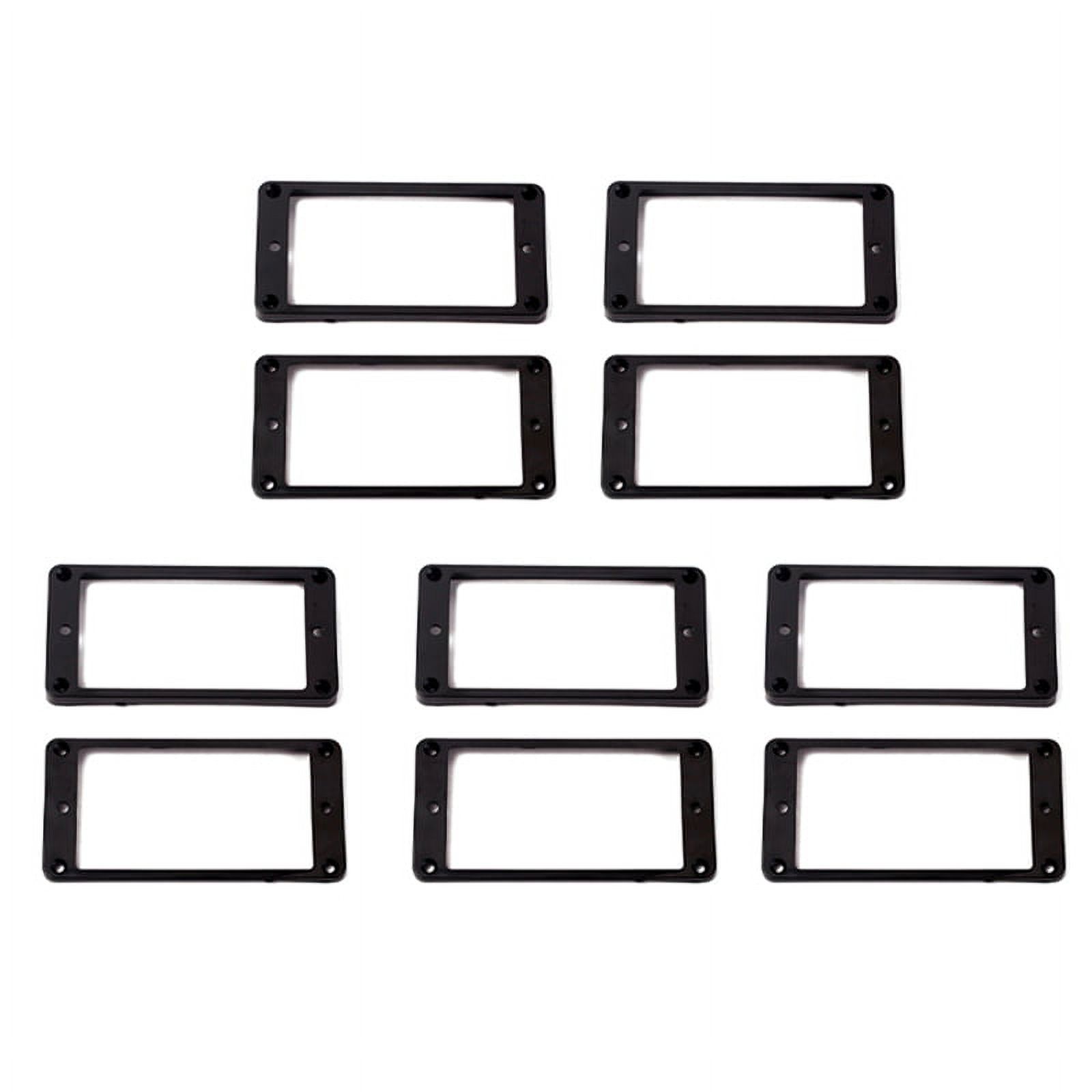 10PCS Black Curved Humbucker Pickups Frame Mounting Rings for Electric ...