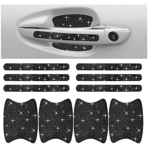 10PCS Bling Car Door Handle Anti-Scratch Sticker, Universal Car Doors ...