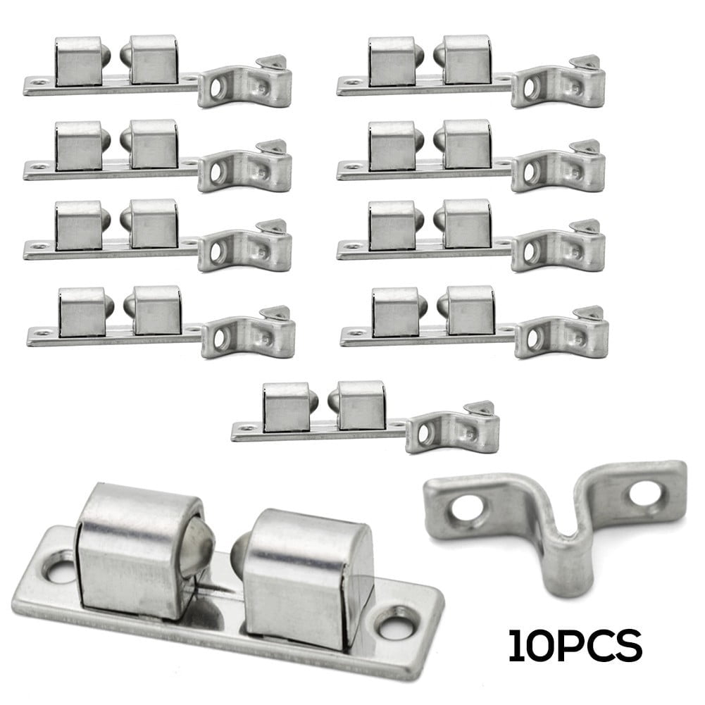 10PCS Brass Double Ball Catches, 50mm Tension Latches for Doors ...