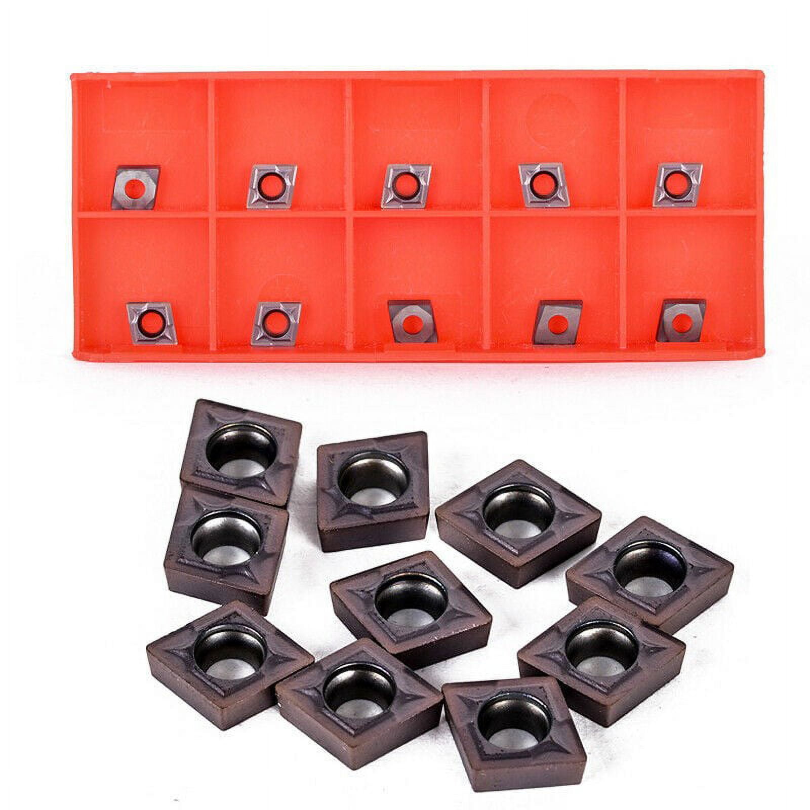 10PCS CCMT060204 Carbide Inserts CCMT0602 For Lathe Turning Tool Holder ...