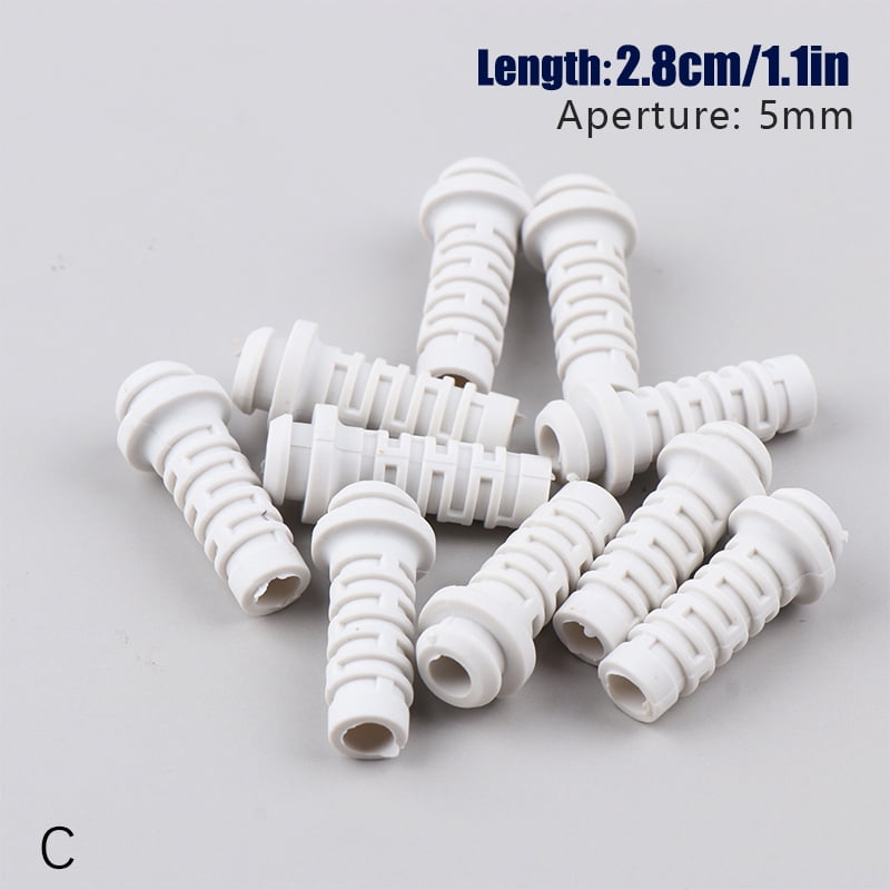 10PCS Cable Gland Connector PVC Strain Relief Cord Boot Protector Power ...