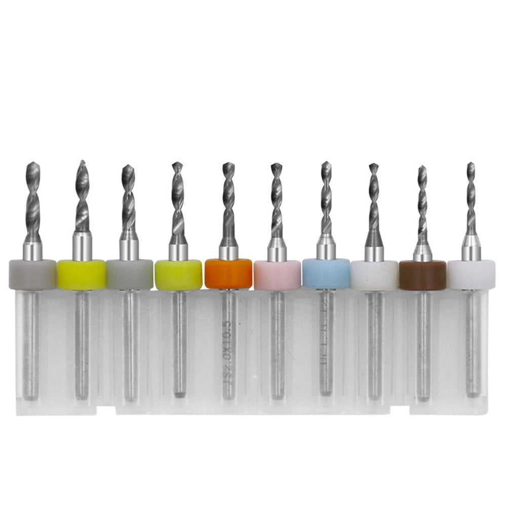 10PCS Carbide PCB Drill Bit Set Drills Printed Circuit Board 1/8 ...