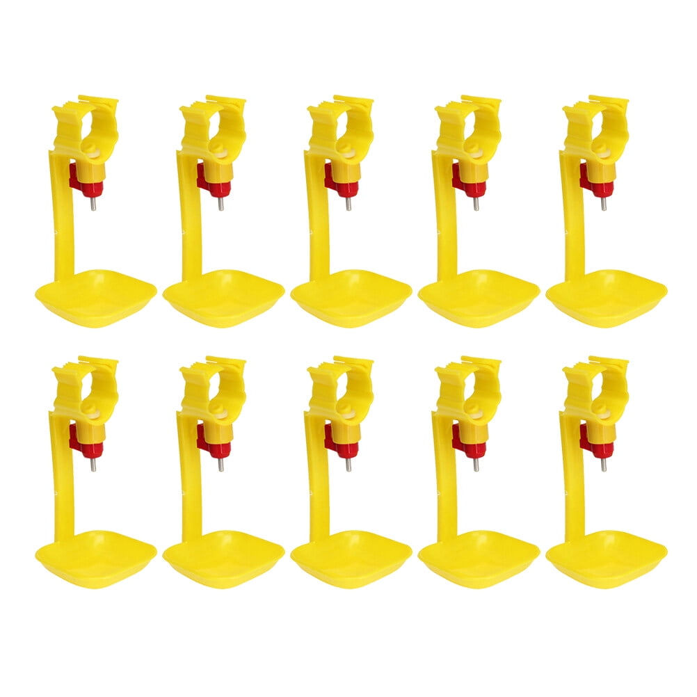 10PCS Chicken Waterer Automatic Integrated Chicken Waterer Type Chick ...
