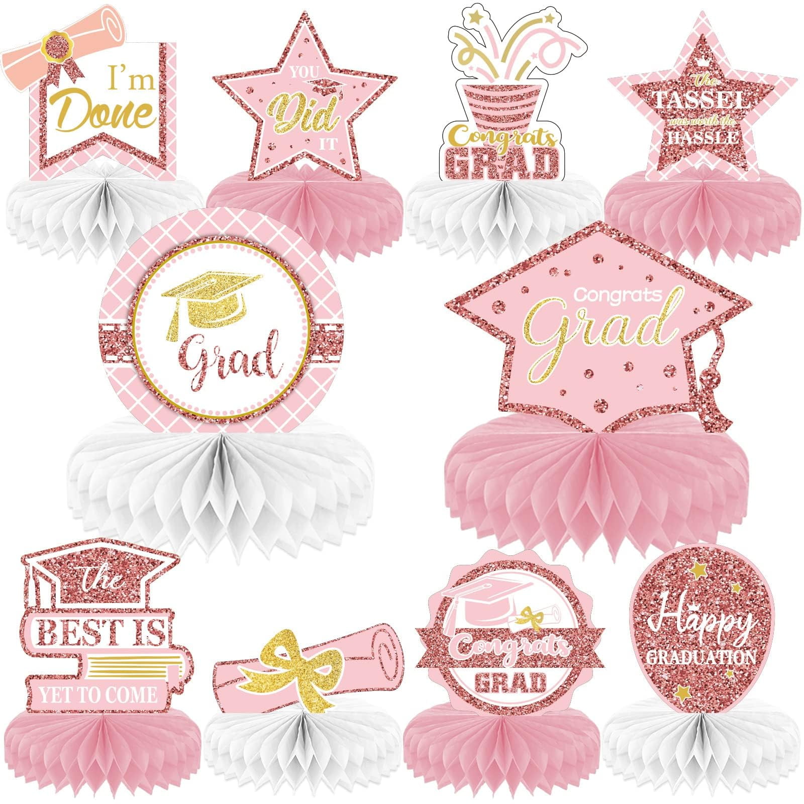 10PCS Class of 2025 Graduation Party Decorations 2025 Congrats Grad ...