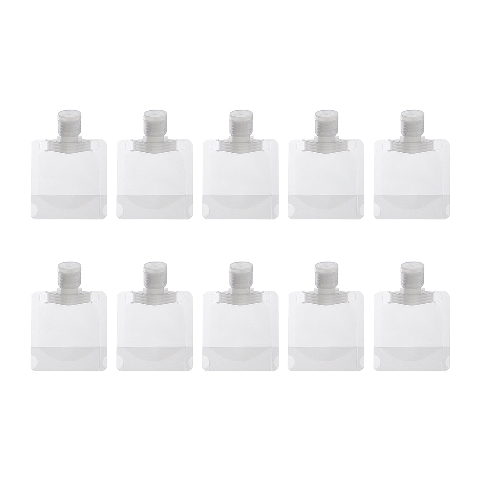 10PCS Clear Empty Travel Bag 30/50/100ml Plastic Mini Refillable ...