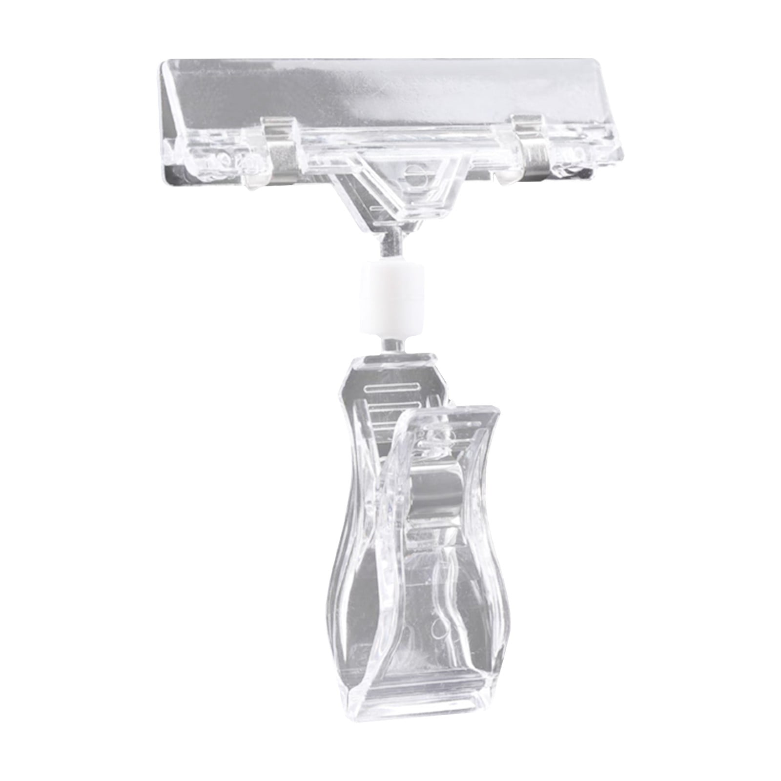 10PCS Clear Sign Clips Holders, Merchandise Sign Clip Rotatable Price ...