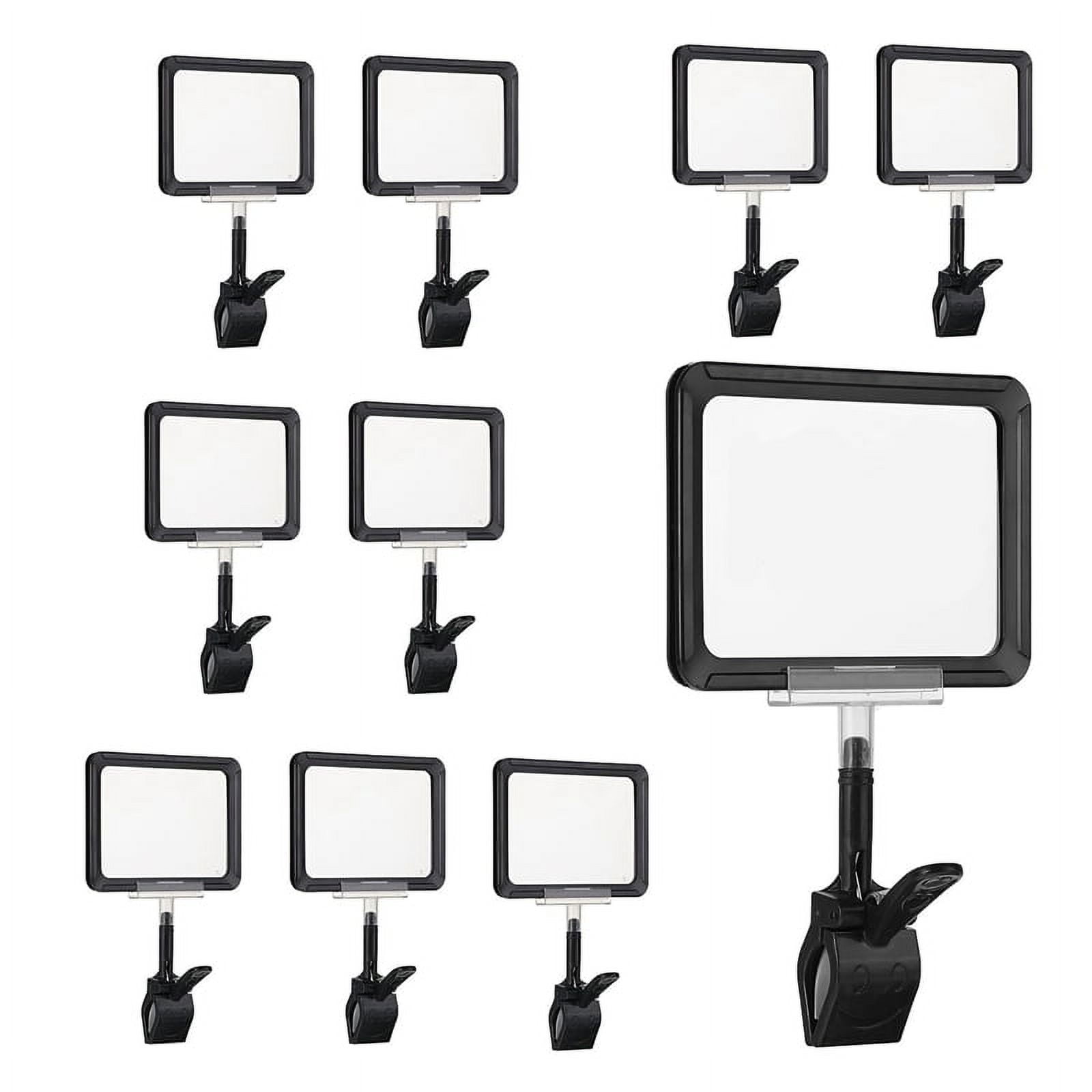 10PCS Clip on Sign Holder Rotatable Label Clip Sign Holding Clamp ...