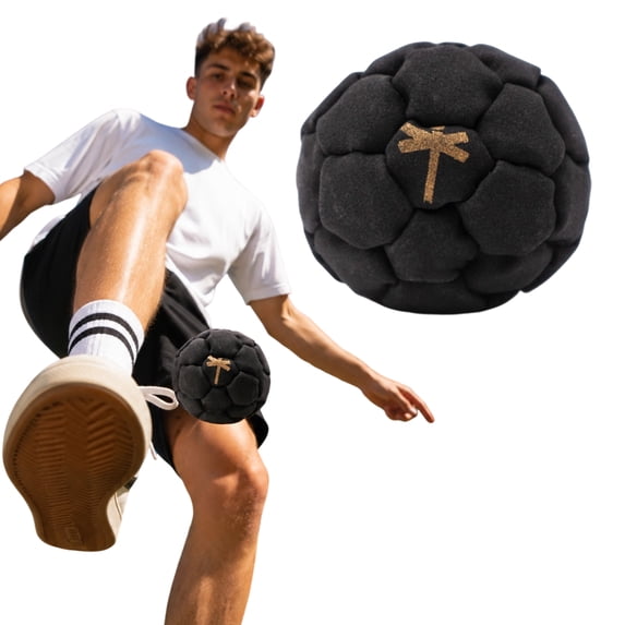 10PCS Composite Fabric Soccer Juggling Balls Footbag Bean Bag, Soft Non ...