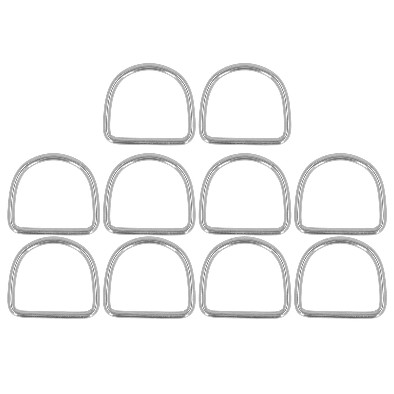 10PCS D Ring Buckles 316 Stainless Steel Semi Circular D Shaped Rings ...