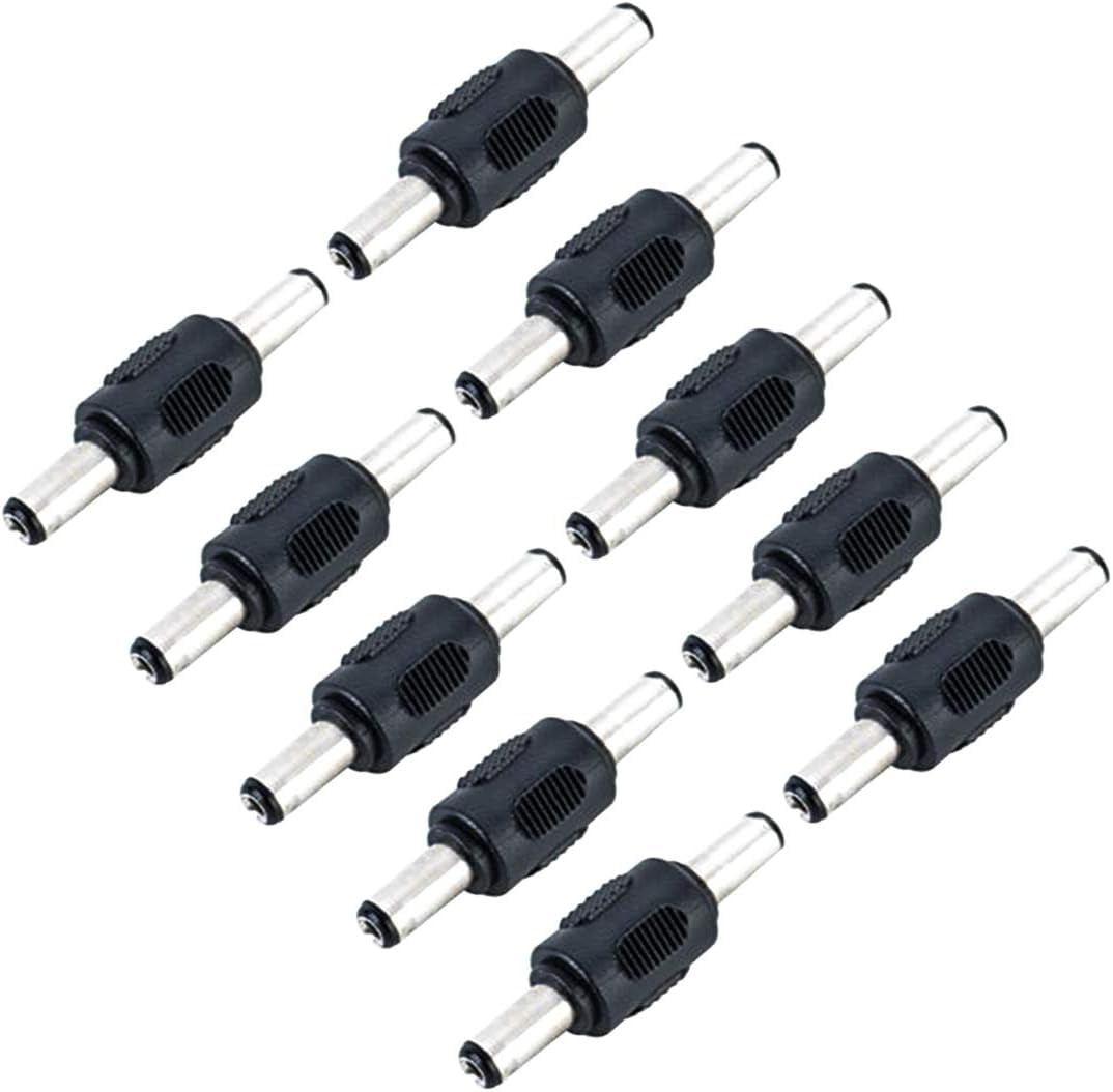 10PCS DC Male to Male Connector 5.5mm x 2.1mm 12V 5A Power Cable Jack ...