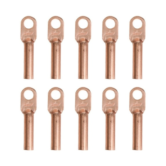 10PCS DT-10/16/25/35mm2 Wire Crimp Connector Auto Cable Copper Crimp ...