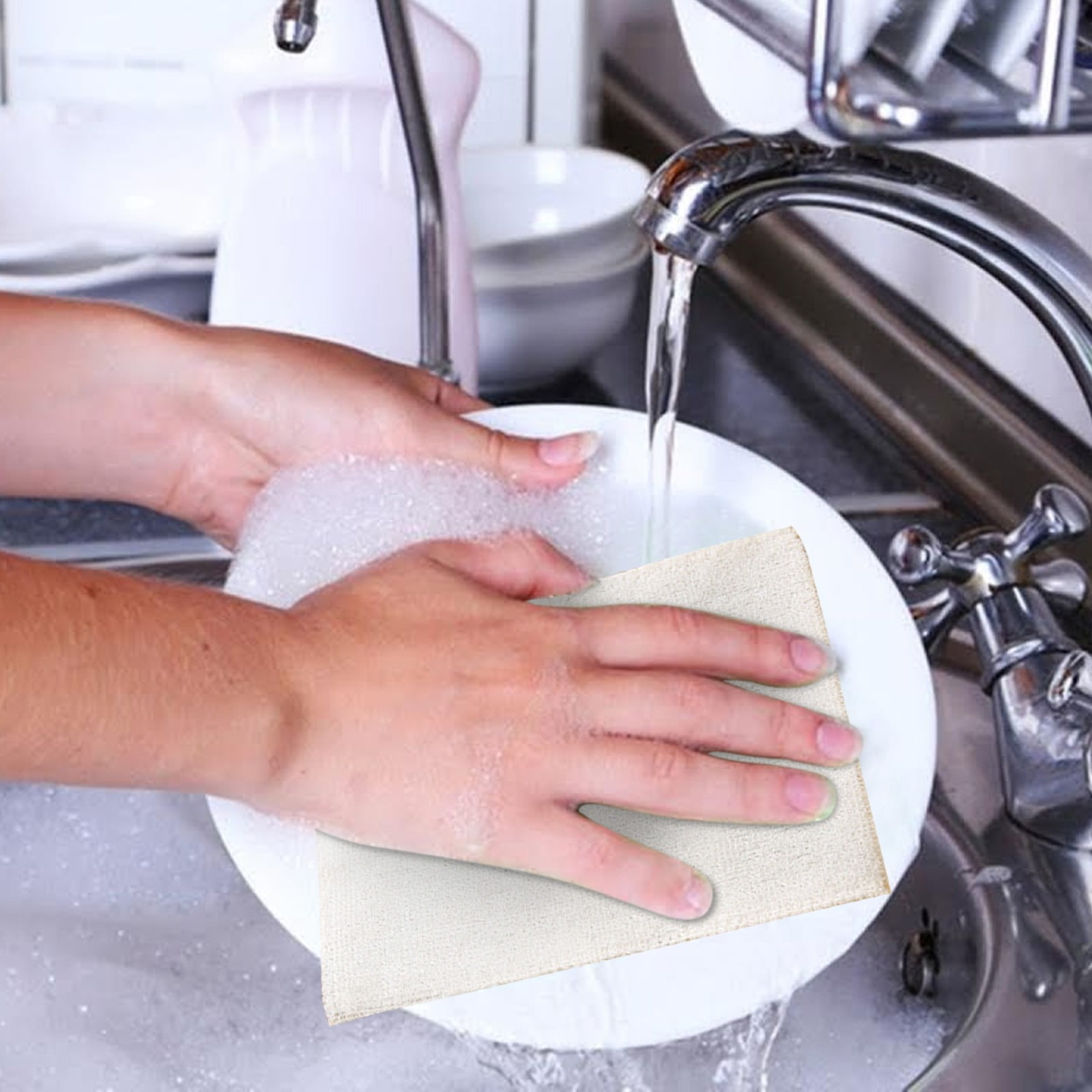 10PCS Daily Fiber Dish Towel Cleaning Thickened Cleaning Rag/ 10Pcs ...