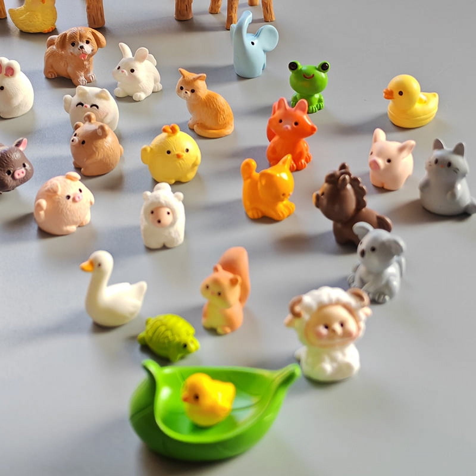 10PCS Dog Squirrel Fox Rabbit Sheep Duck Pig Cat Horse Frog Turtle ...