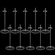 CHZIMADE 10 Pieces Plastic Clear Doll Stand Display Holder for Dolls ...