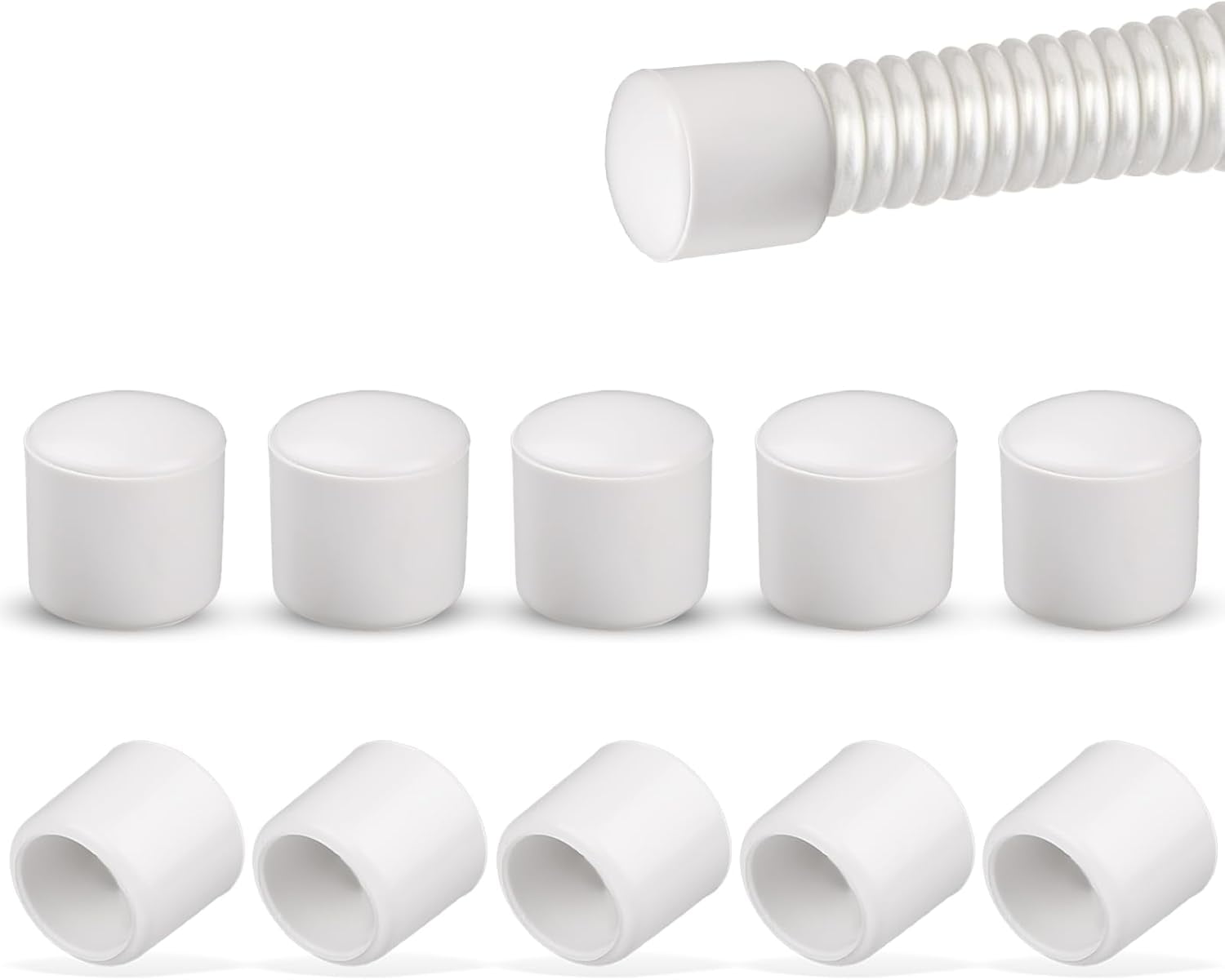 10PCS Door Stopper Rubber Tip Replacement, 0.39 Inch Door Stop Caps ...