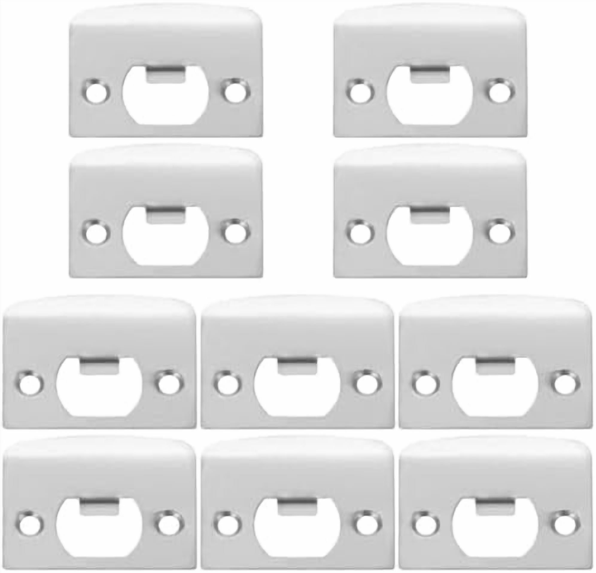 10PCS Door Strike Plate, Deadbolt Strike Plate, Stainless Steel ...