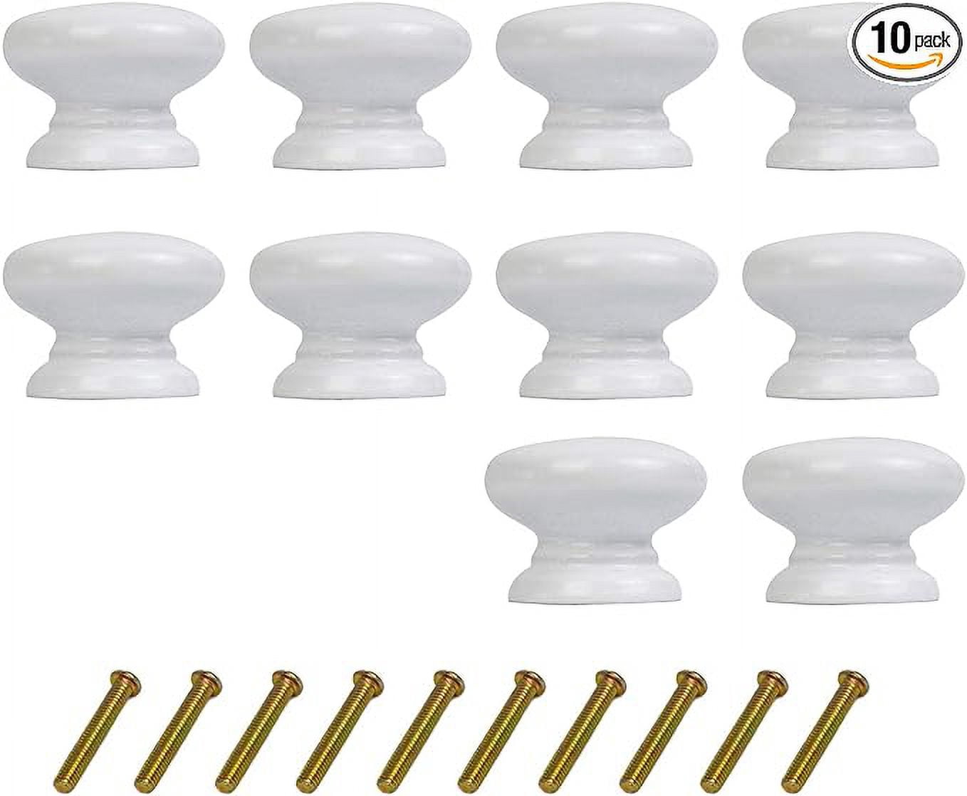 10PCS Drawer Knob Pull Handle Wooden Kitchen Cabinet Knobs Mushroom ...