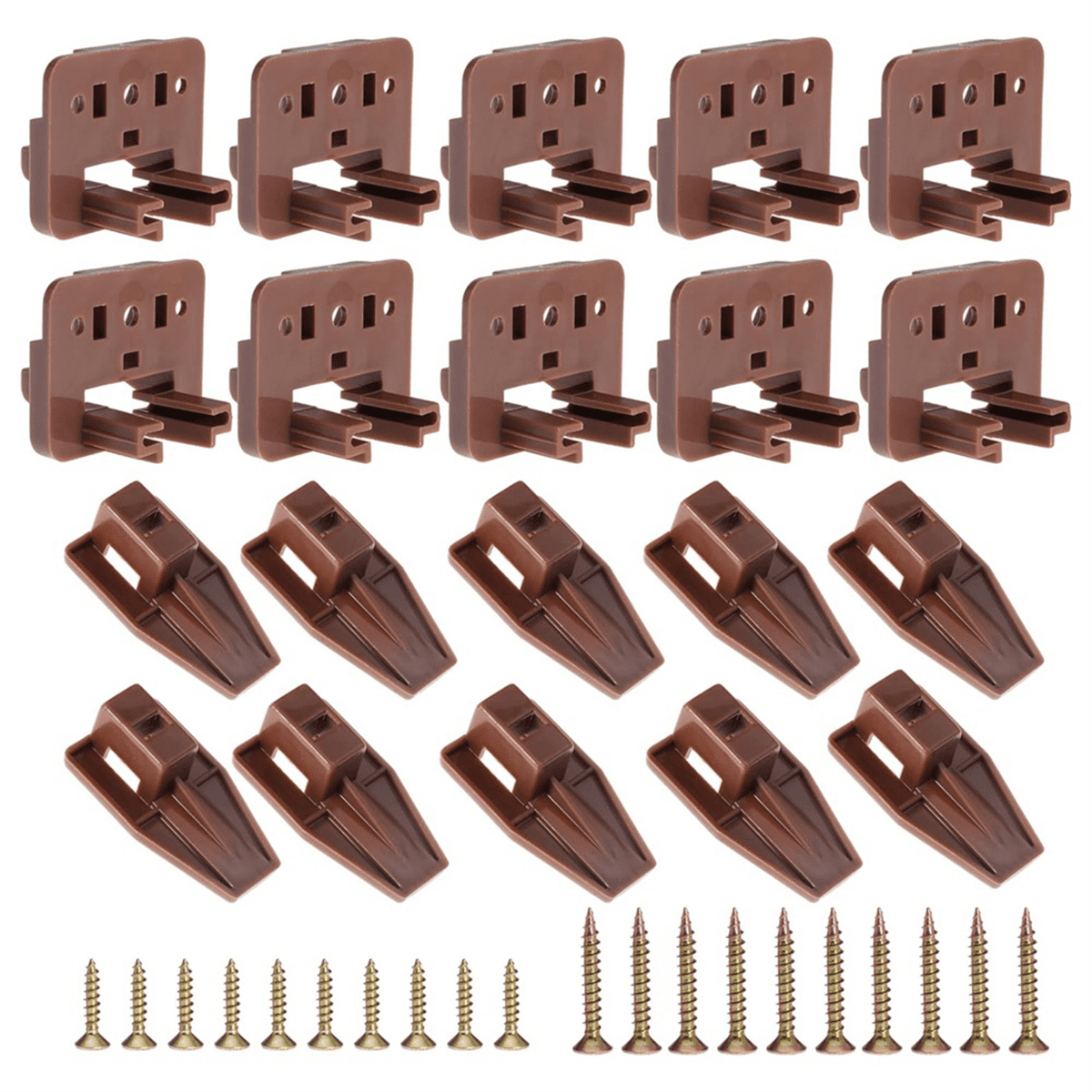 10PCS Drawer Slide Track Guide Glide for Center Mount Dressers and ...