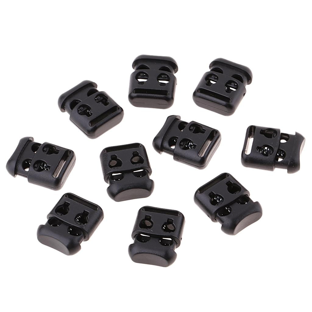10PCS Drawstring Double Barrel Cord Locks Toggle Stopper Sewing ...