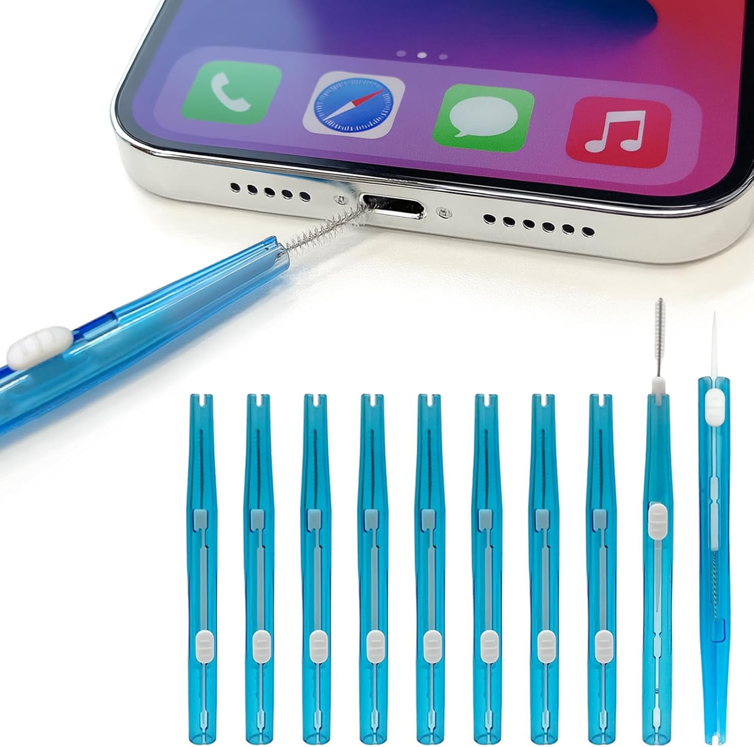 10PCS Dual-Sided Cell Phone Cleaning Kit – Multifunction Anti-Clogging ...