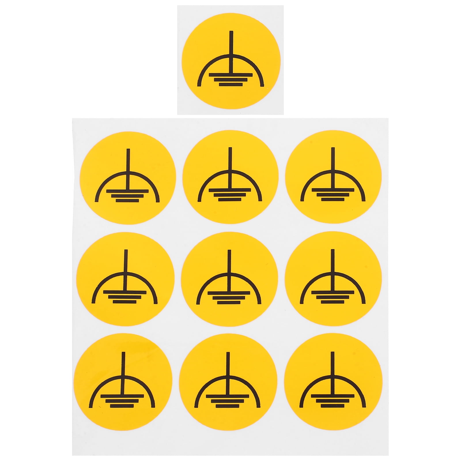 10PCS Electrical Machine Safety Stickers Grounding Warning Decals ...