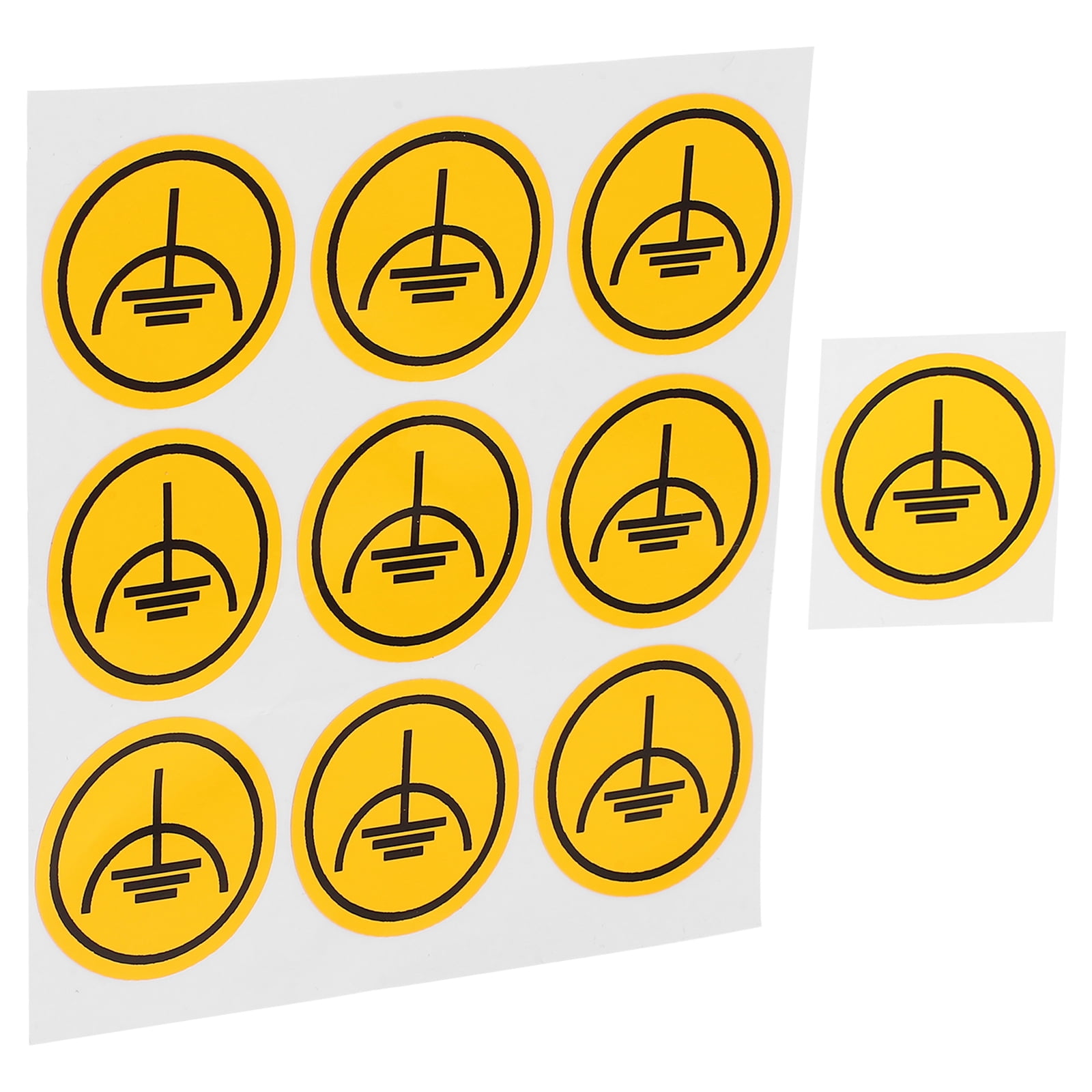 10PCS Electrical Machine Safety Stickers Grounding Warning Decals ...