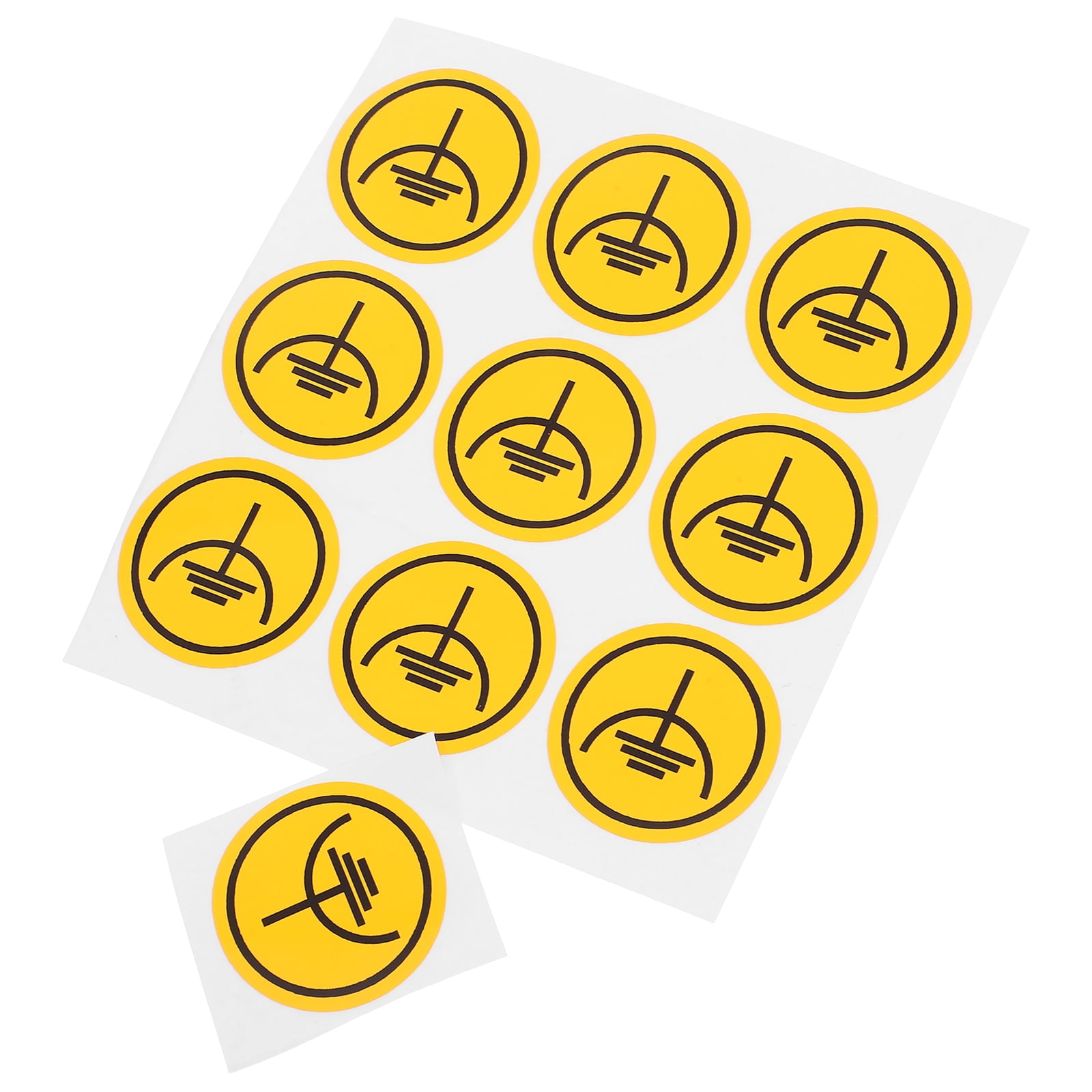 10PCS Electrical Machine Warning Stickers Safety Labels Grounding ...