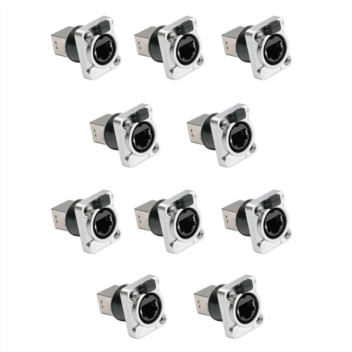 10PCS Ethernet Rj45 Chassis Socket NE8FDP Ethernet Pass Through ...