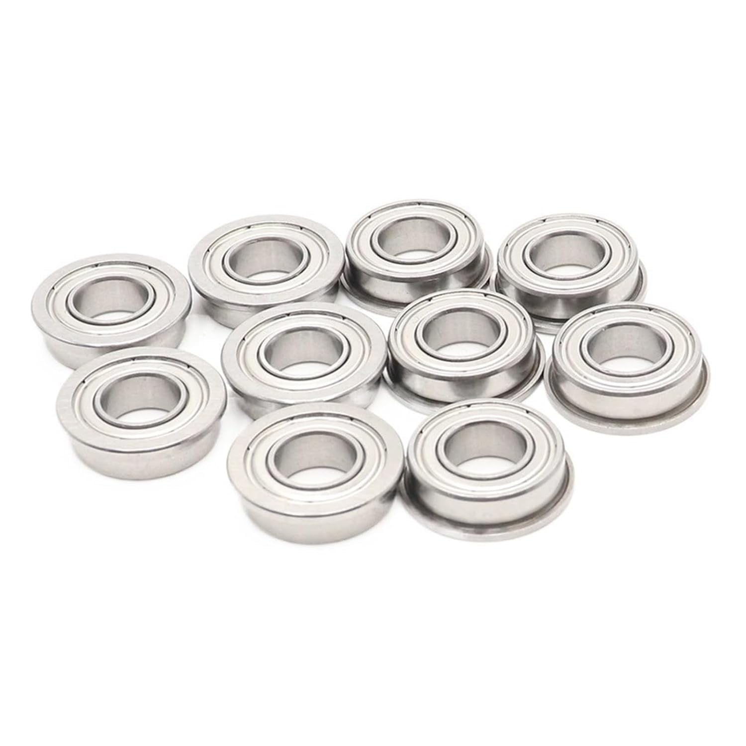 10PCS F634ZZ/F634ZZ P5 Miniature Flange Bearing 4x16x5mm High Speed ...