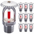 10PCS Fire Sprinkler Head 155℉ Water Spray Up 1/2" Inch Thread ...