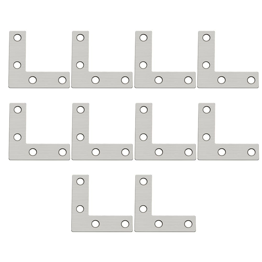 10PCS Furniture Rustproof Reinforcement Stainless steel Brackets Stand ...