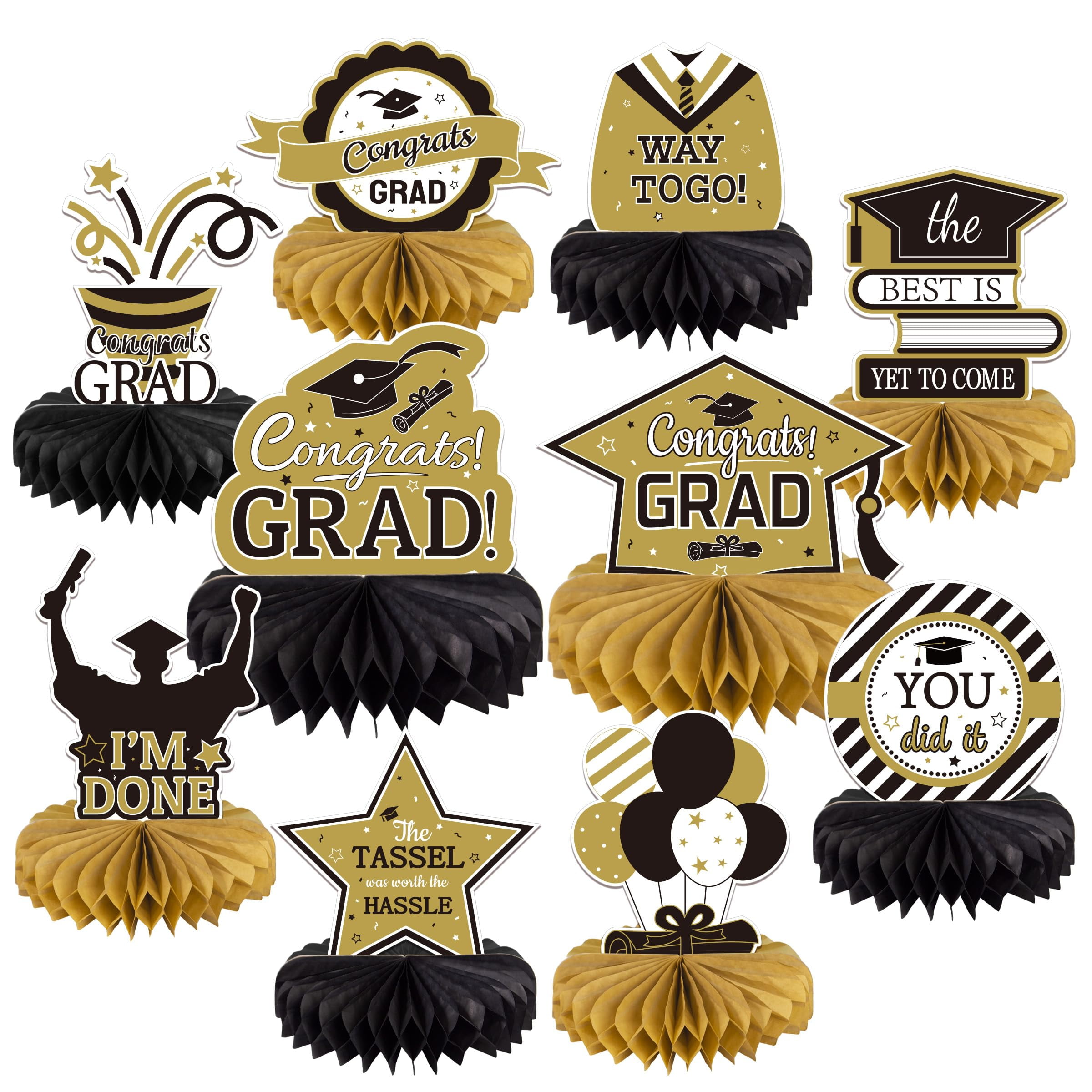 10PCS Graduation Decorations Class MMF7 of 2025 Centerpieces, Congrats ...