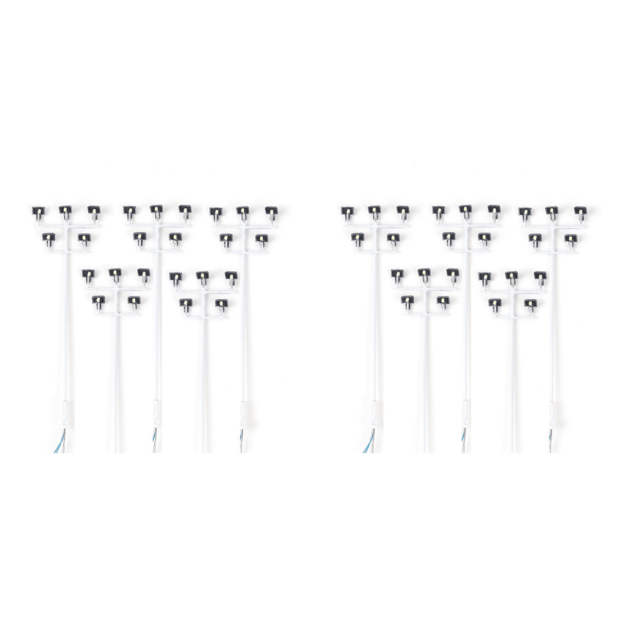 10PCS HO Scale Model Lighting Tower 3V Train Light Railway LED Plaza ...