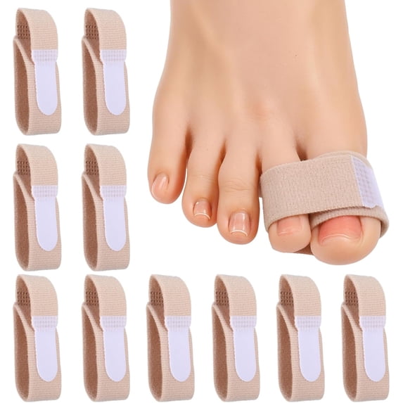 10PCS Hammer Toe Straightener , Broken Toe Wraps , Hammer Toe Corrector ...