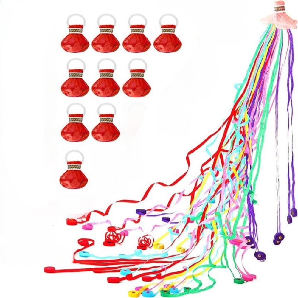 10PCS Hand Throw Party Poppers Decorations Streamer Poppers for Wedding ...