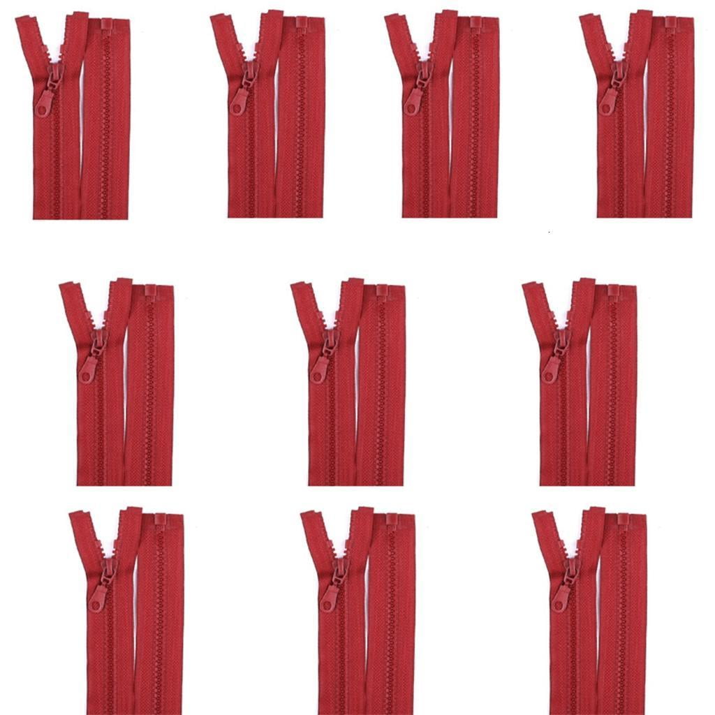 10PCS Heavy Duty Nylon Zippers for Sewing Craft Tailoring 27Inch/70cm ...