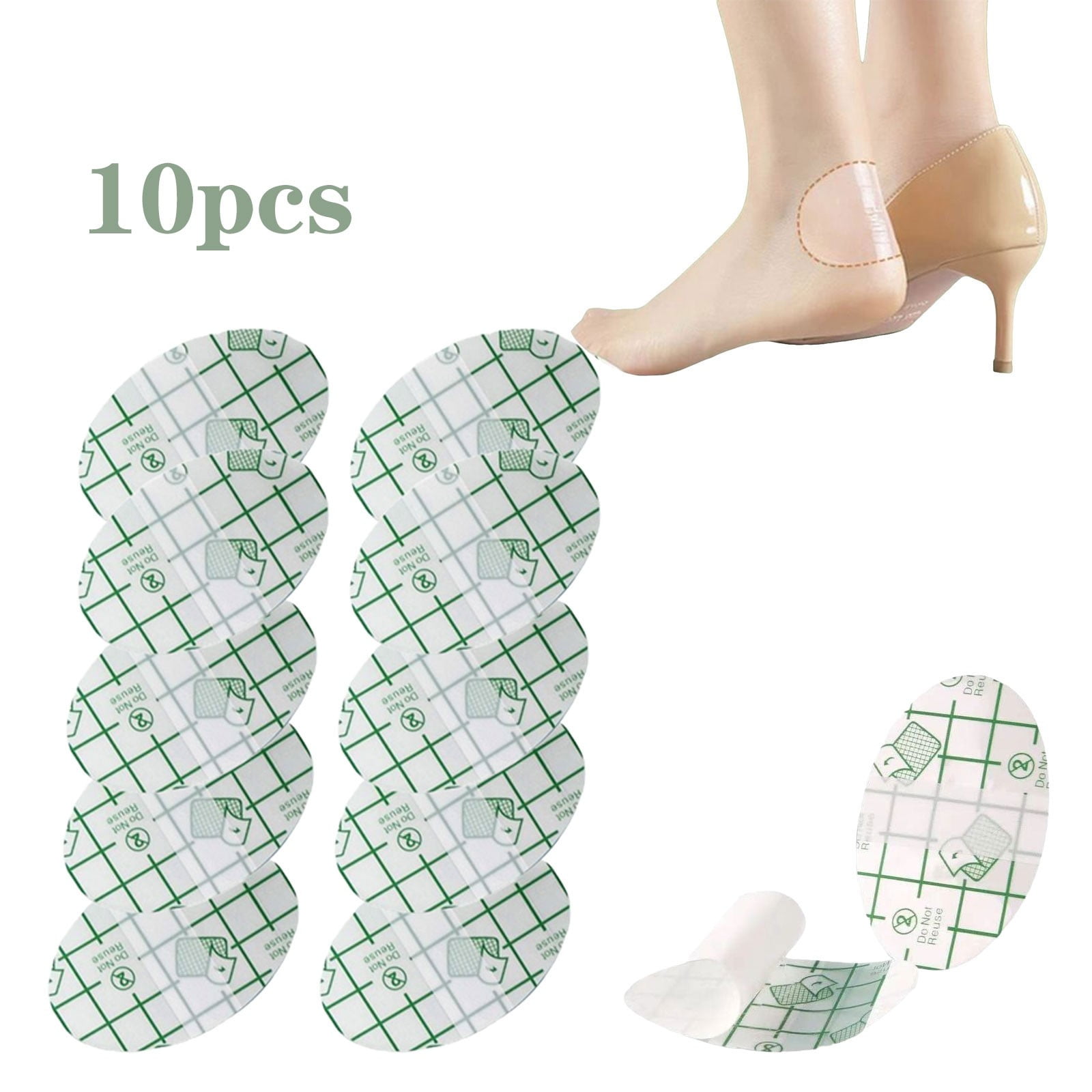 10PCS Heel Grips Liner Cushions Inserts for Loose Shoes, Heel Pads ...
