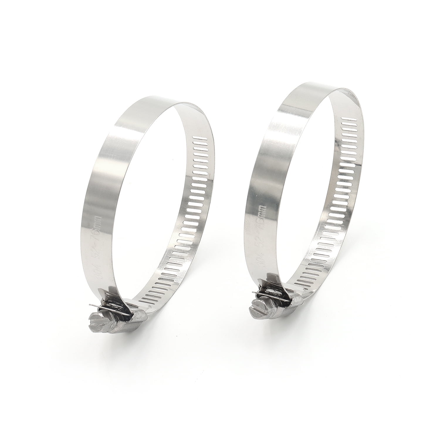 10PCS Hose Clamps Stainless Steel 1-13/16"-2-3/4"(46-70mm) Worm Gear ...